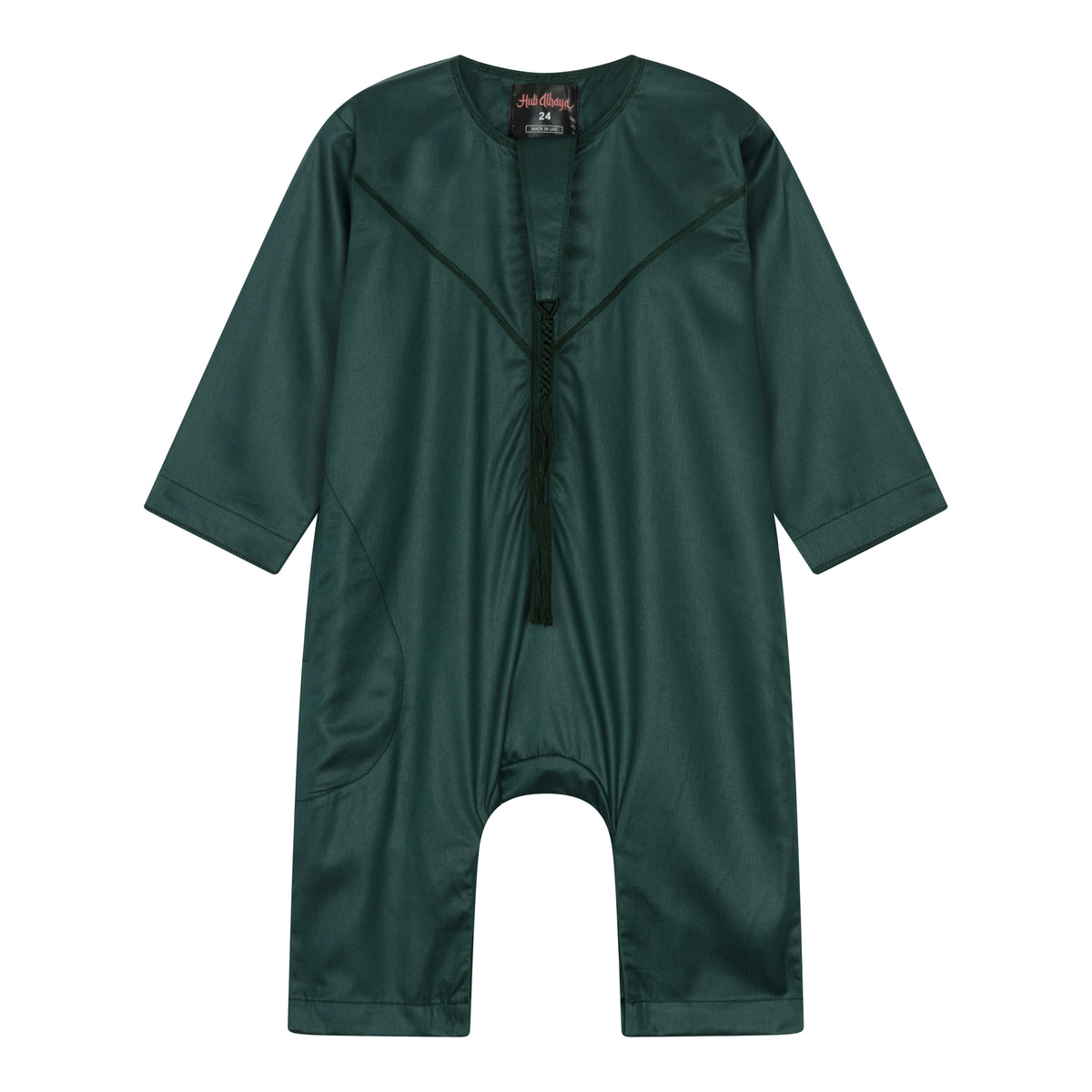 Emerald Green Emirati Romper | New Born Baby Jubba | My First Kandura ...